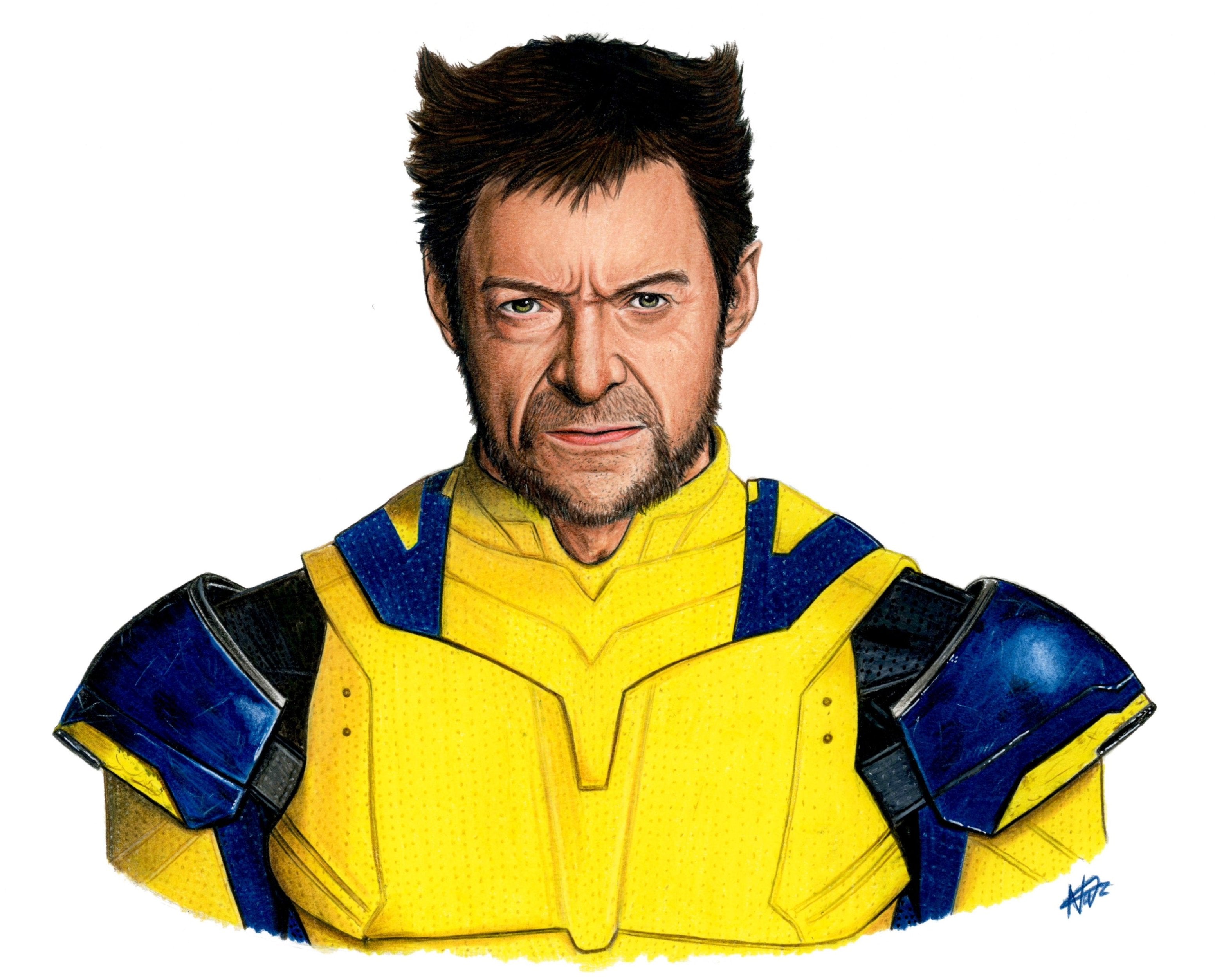 Hugh Jackman as “Logan / Wolverine” – The Artwork of Nathan McCarron