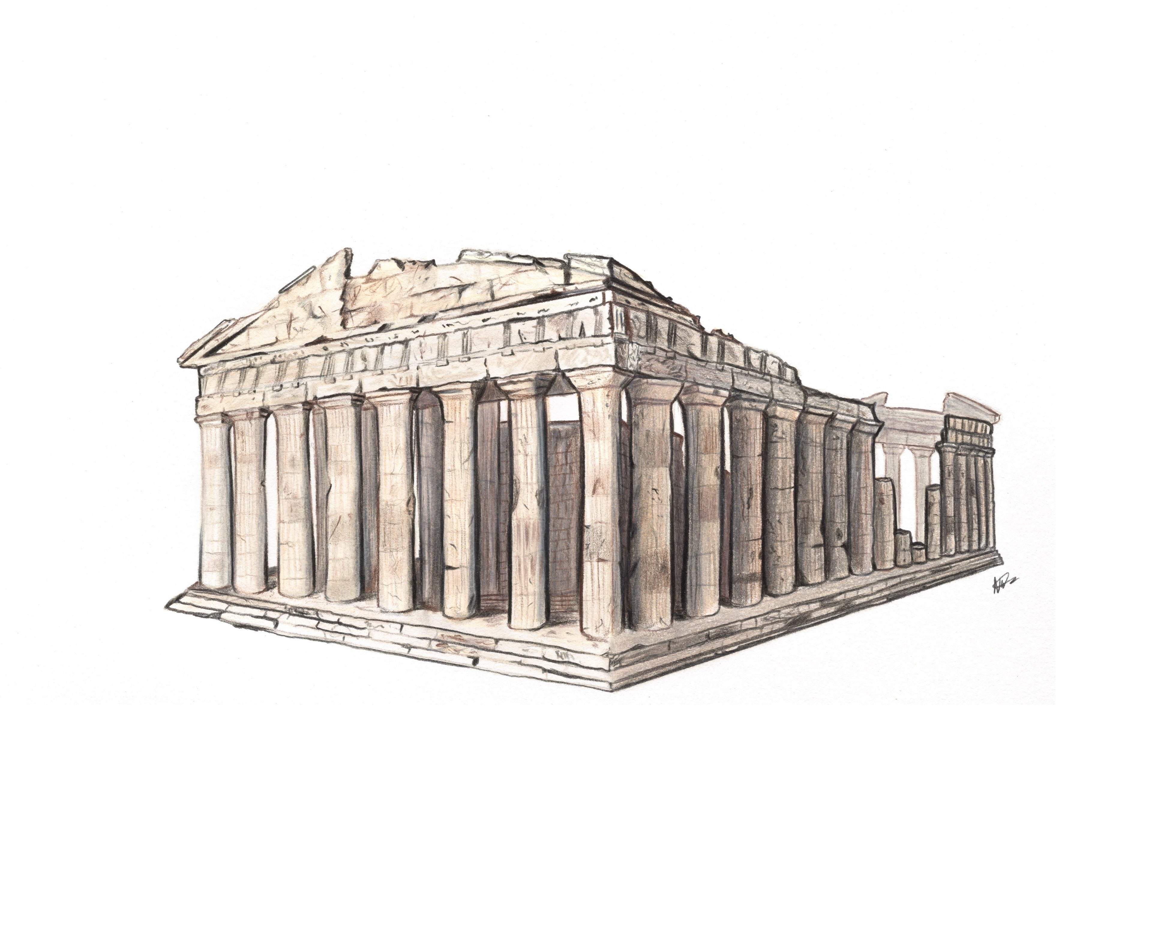 The Parthenon Temple – The Artwork of Nathan McCarron